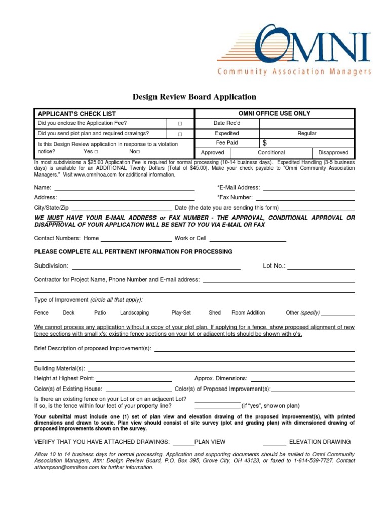 Design Review Application Instructions | PDF