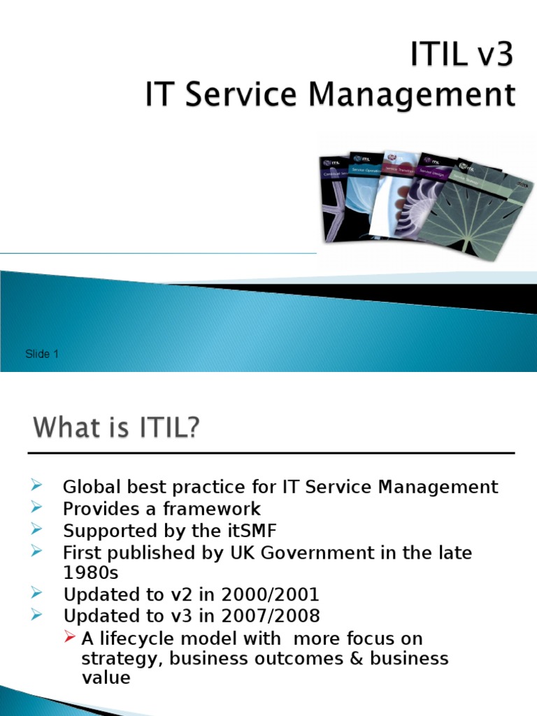 ITIL Management Overview | PDF | Itil | It Service Management