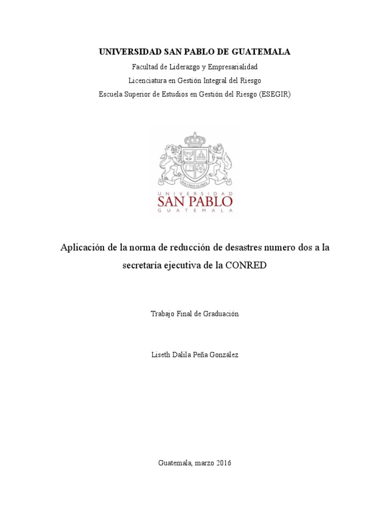 Aplicación de La NRD2 en La SE-CONRED | PDF | Calle