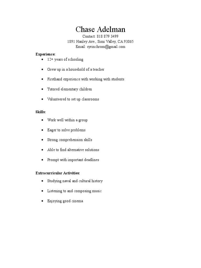 Crappy Resume | PDF