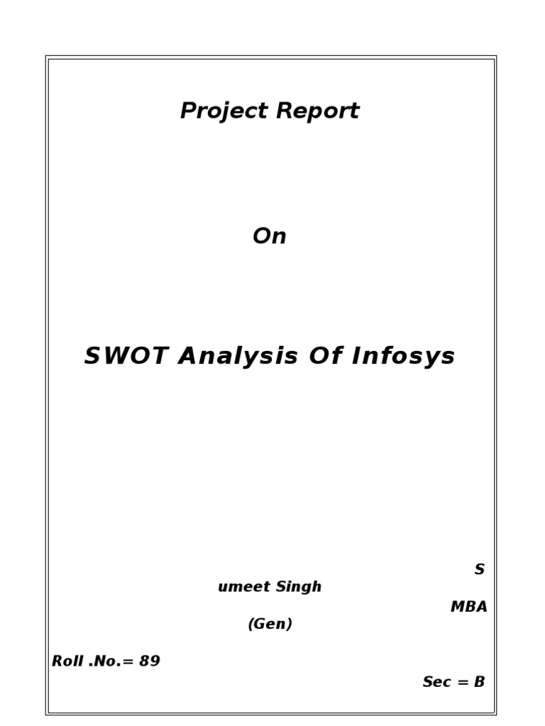 Swot Analysis Infosys | PDF | Outsourcing | Economies