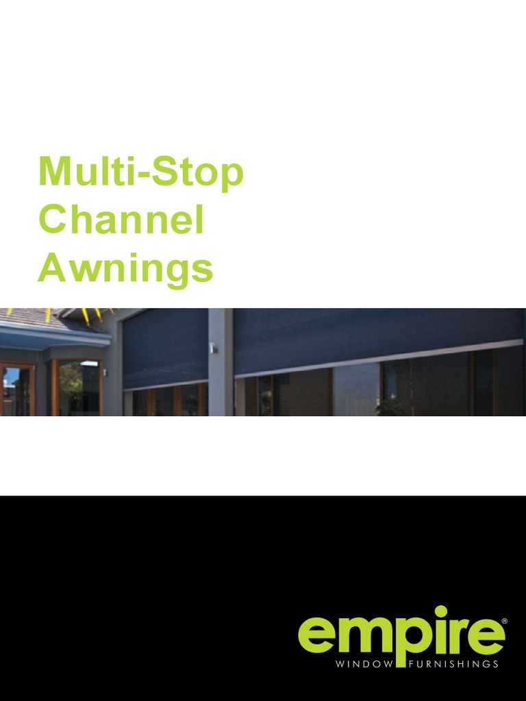 Multi Stop Channel Awnings Brochure | PDF