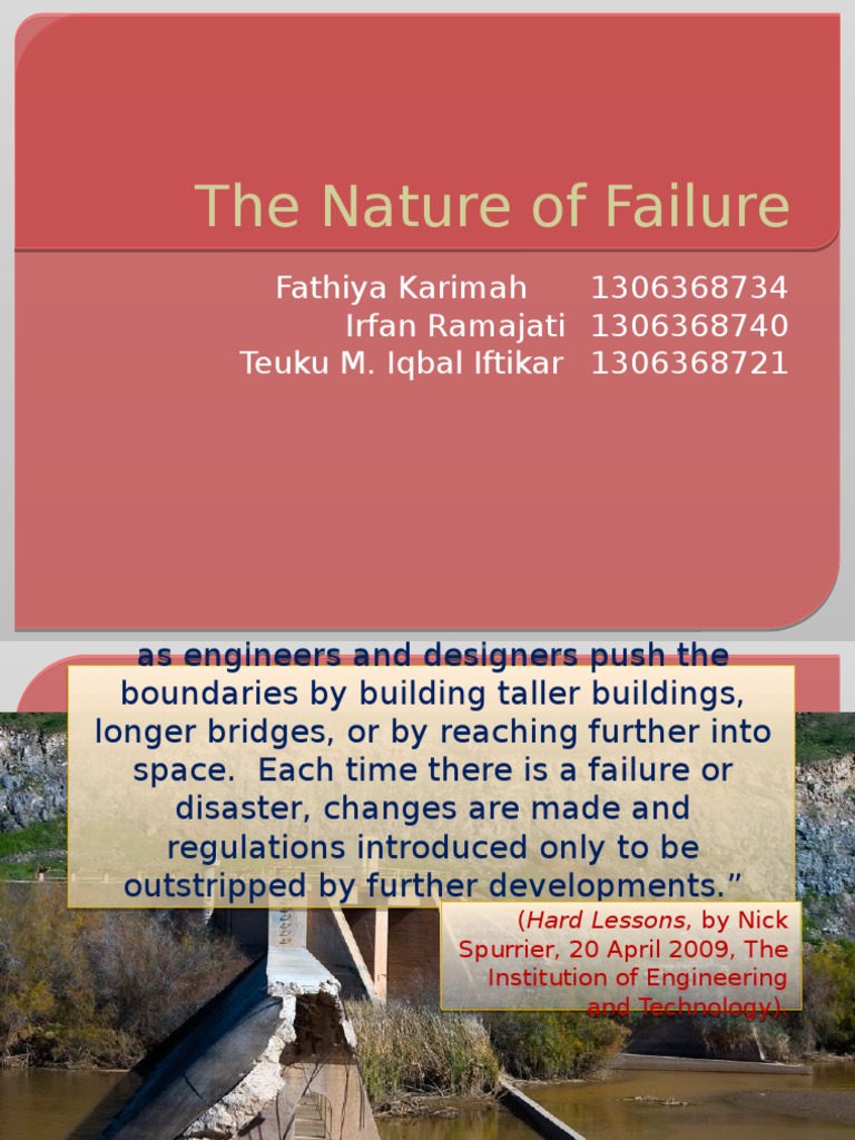 The Nature of Failure | PDF | Reliability Engineering | Engineering