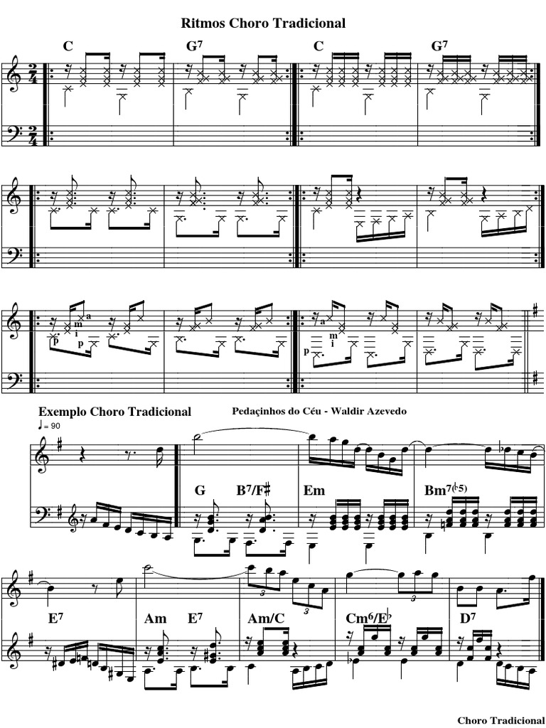 Ritmos del Choro Tradicional | PDF