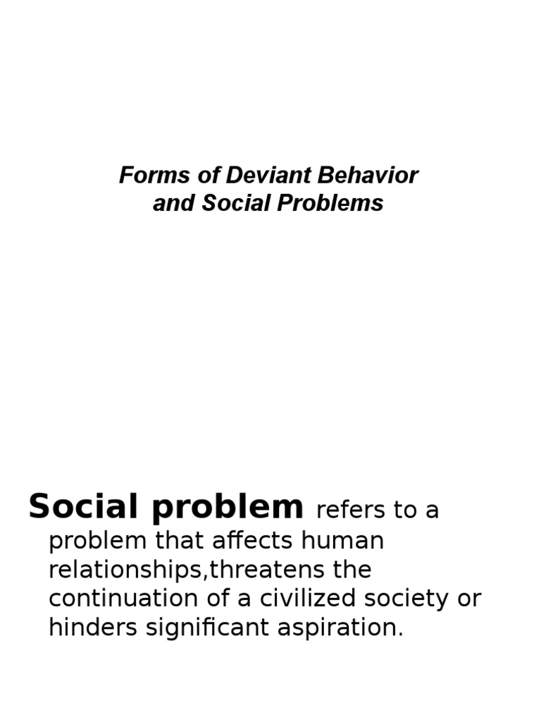 Understanding Deviant Behavior and Drug Abuse | PDF | Substance Abuse ...