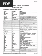Key SAT Roots, Prefixes & Suffixes | PDF | Language Arts & Discipline