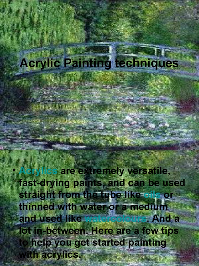 Essential Acrylic Painting Techniques | PDF | Acrylic Paint ...