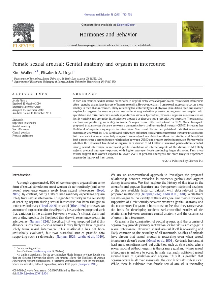 genital anatomy and orgasm in intercourse | Orgasm | Clitoris