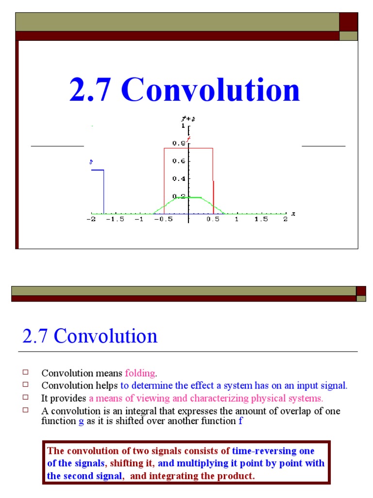 Convolution | PDF | Convolution | Mathematical Objects