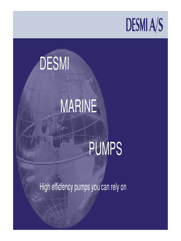 Bombas de Agua de Servicio Desmi | PDF | Pump | Engines