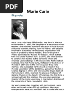 The_life_and_work_of_Marie_Curie | PDF | Marie Curie | Nuclear Chemistry