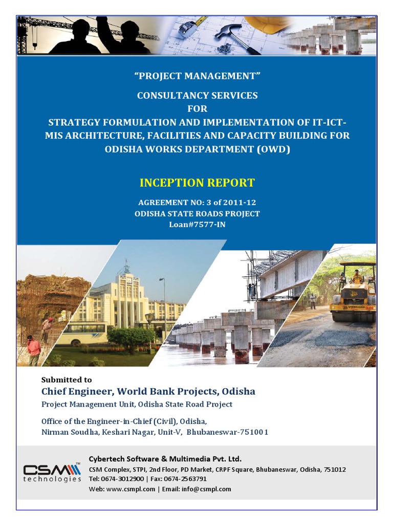 Inception Report of IT | PDF | Project Management | Capacity Building