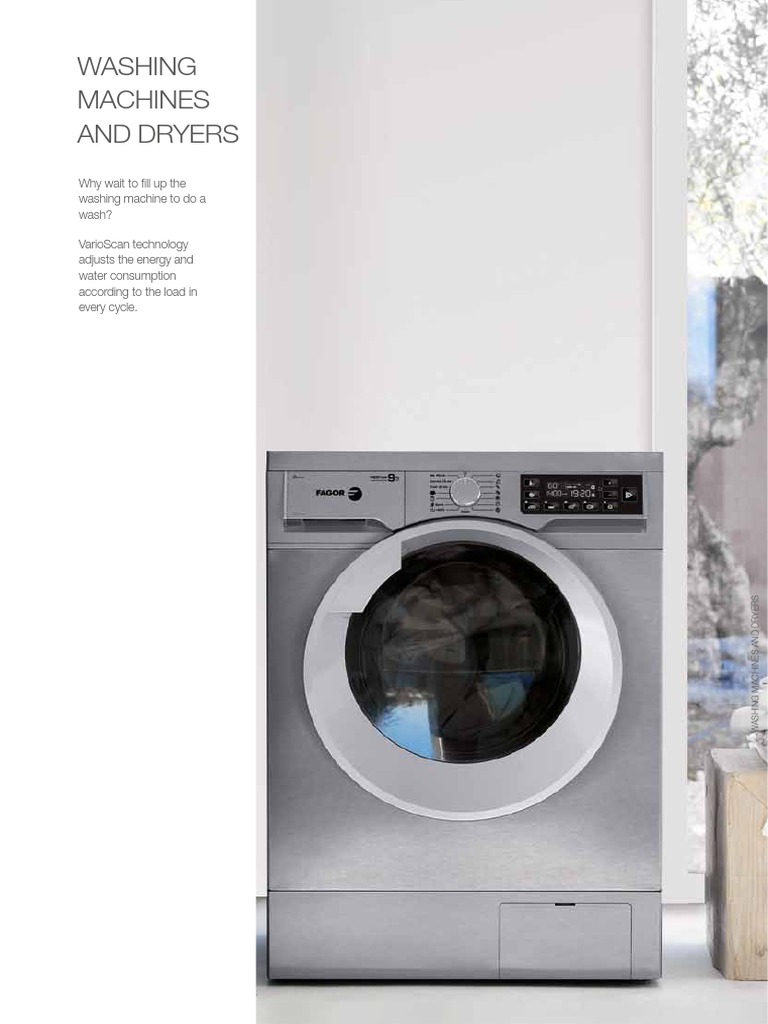 Fagor - Washing Machines and Dryers | PDF | Washing Machine | Clothes Dryer