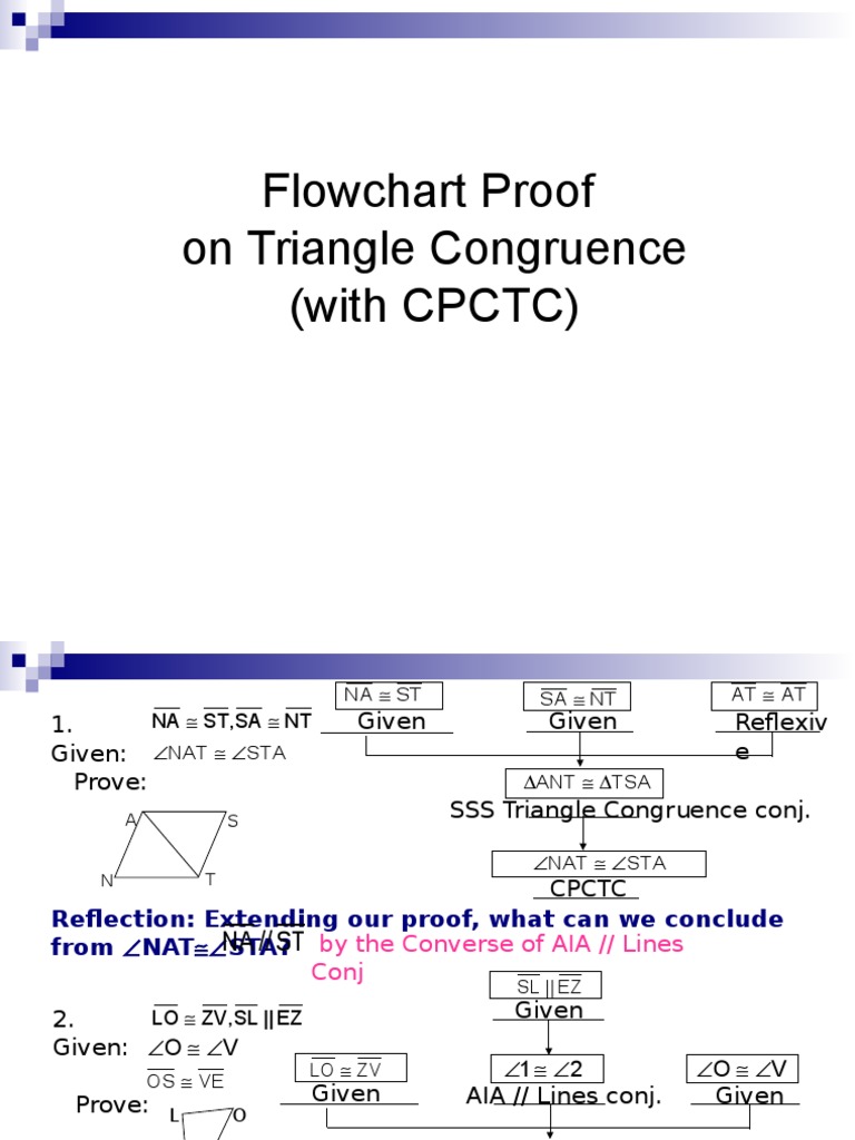 Flowchart Proof Discussion 2 | PDF | Triangle Geometry | Convex Geometry