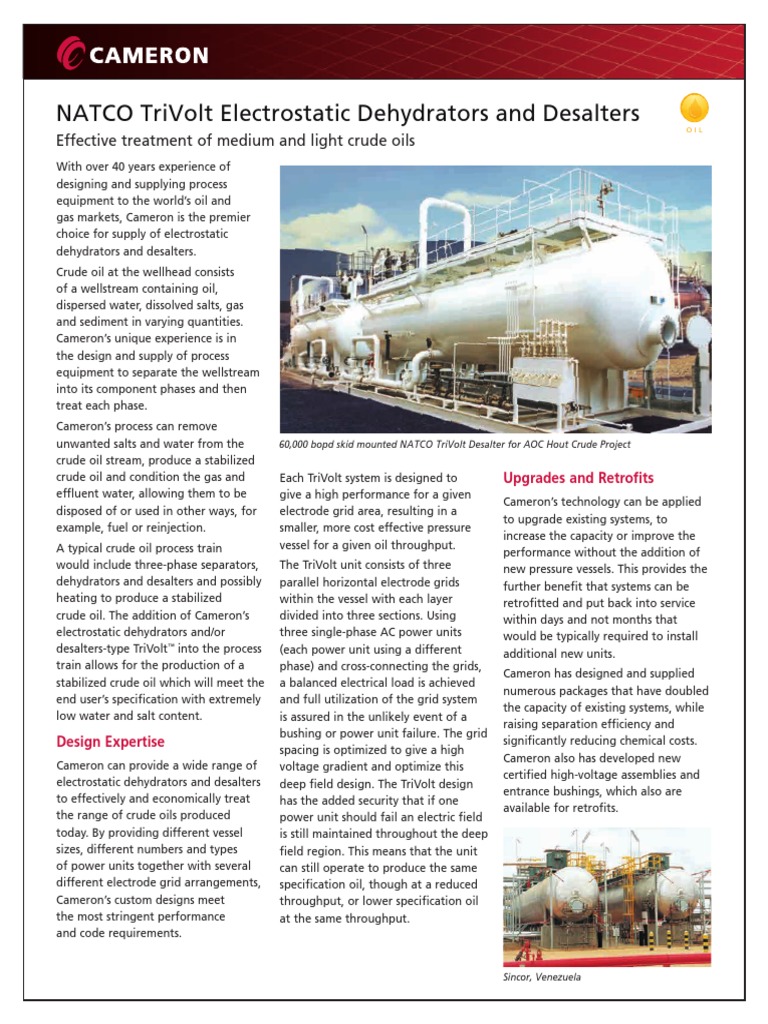 SPT Natco Trivolt Electrostatic Dehydrators and Desalters Brochure ...