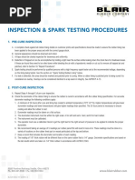 Spark Test Procedure for Rubber Lining | PDF