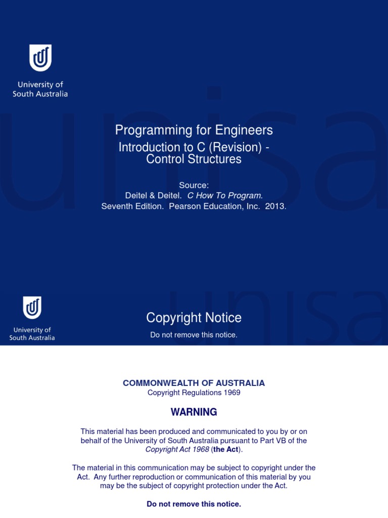 Programming For Engineers 1 | PDF | Control Flow | C++