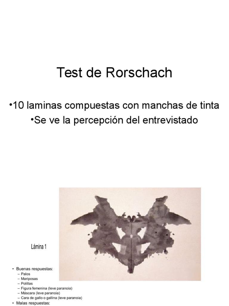 Test de Rorschach | PDF