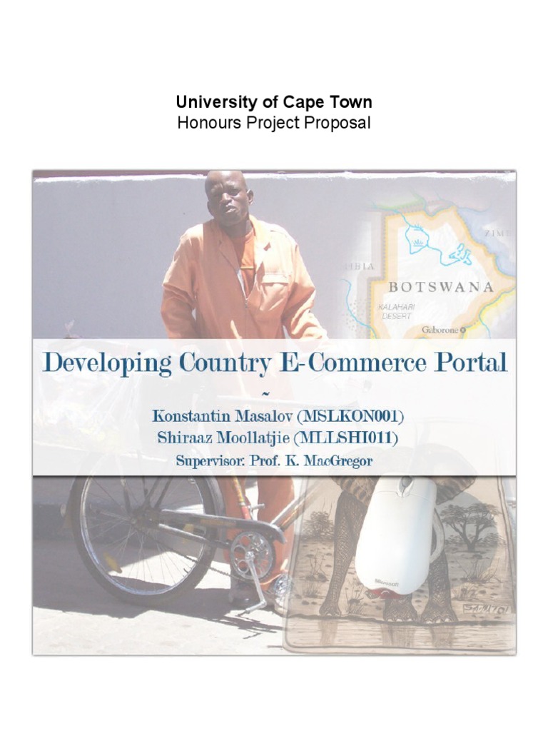 University of Cape Town: Honours Project Proposal | PDF | E Commerce | Databases