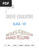 Orët Mësimore 2025-2026 | PDF