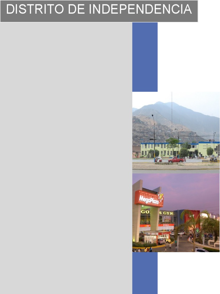 Distrito de Independencia, Lima - Perú | PDF | Lima | Transporte