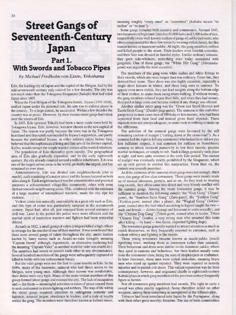 Street Gangs of Japan | PDF | Violence | Police