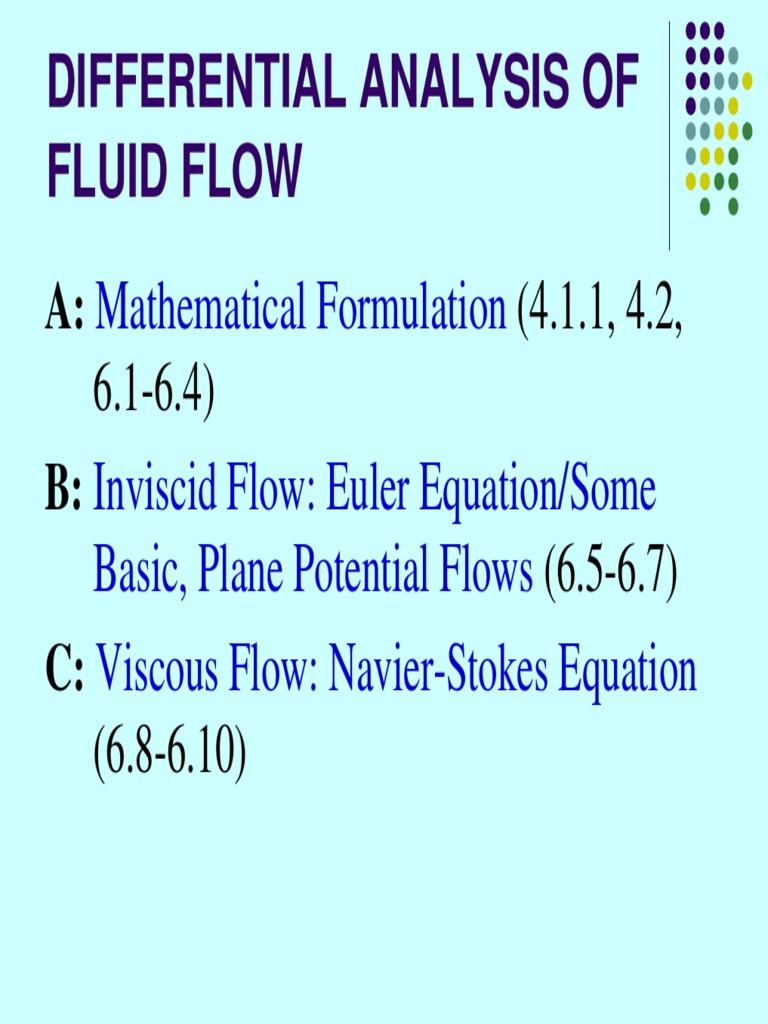 Differential Analysis of Fluid Flow | PDF | Vortices | Fluid Dynamics