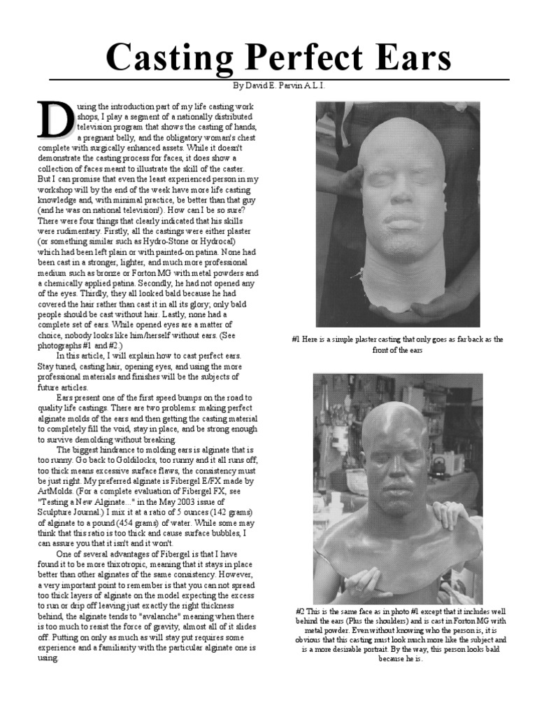 Ear Casting | PDF | Casting (Metalworking) | Plaster