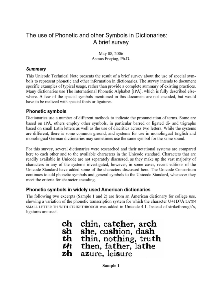 Dictionary Symbols - UTN29 | PDF | Dictionary | Writing