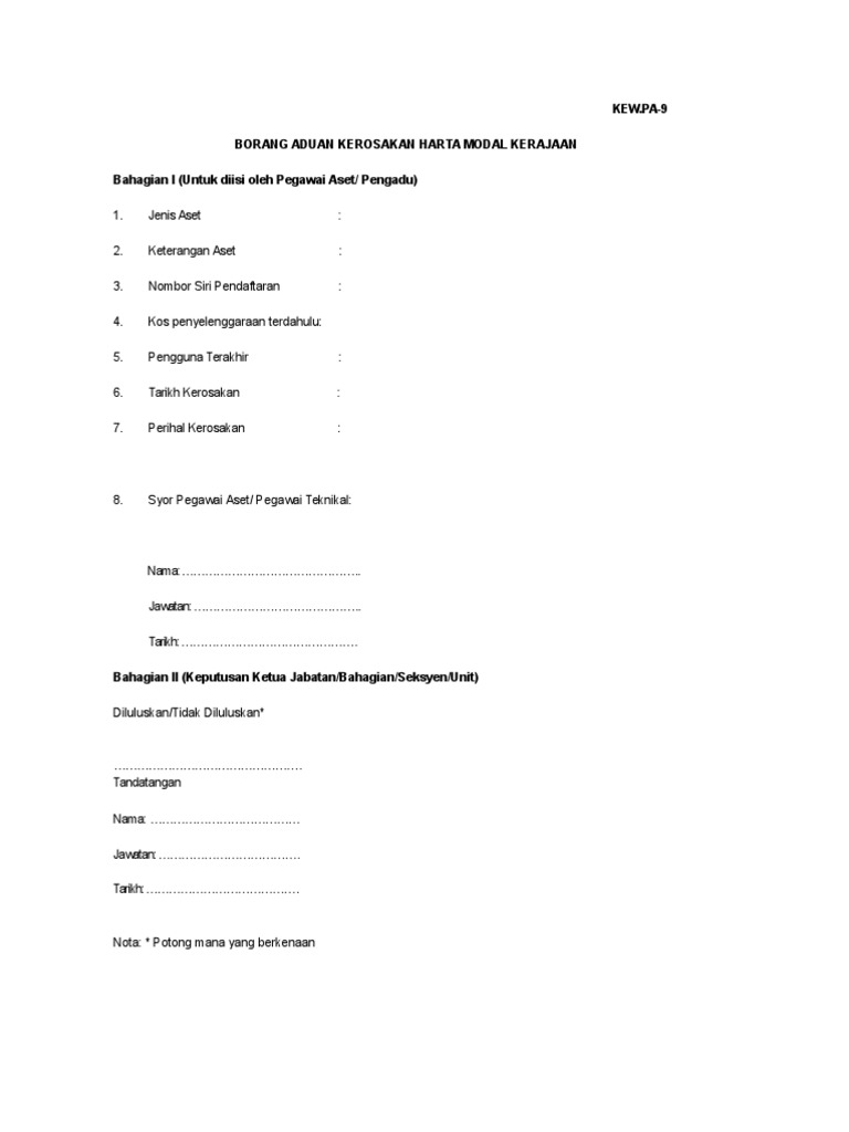 Kew - Pa-9 1PP | PDF