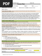 Bda Lesson Plan | PDF | Educational Assessment | Teachers