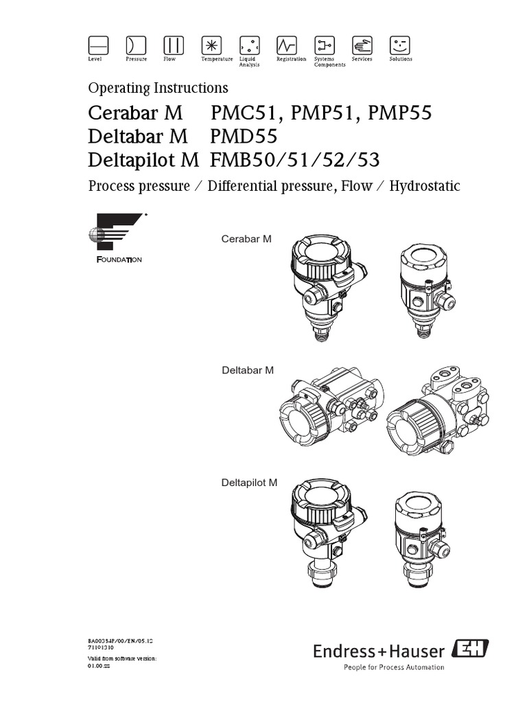 Operating Instruction PMD55 | Electrical Connector | Pressure ...