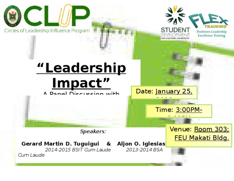 Leadership Panel Discussion Event | PDF