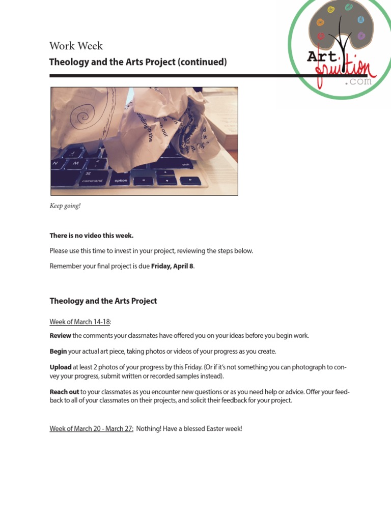 Work and Catchup Week Handout | PDF