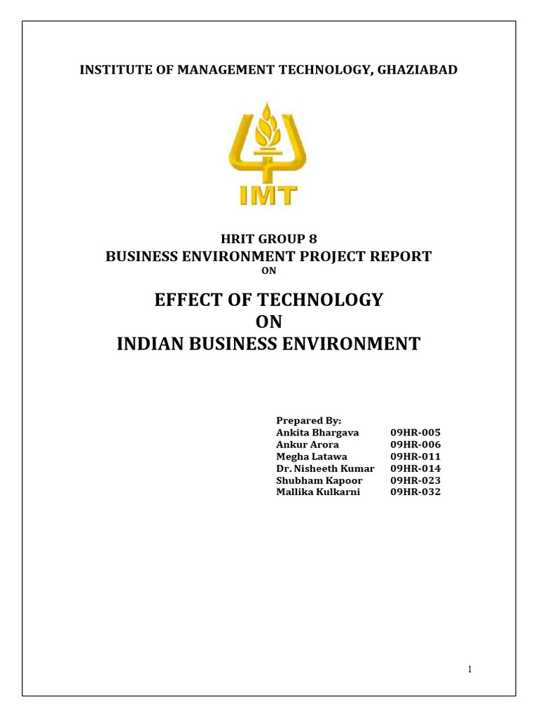 Business Environment Project | PDF | Banks | 3 G