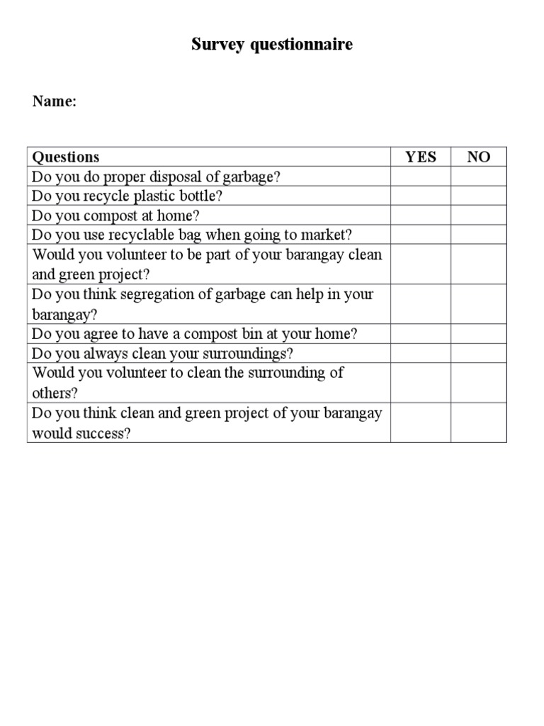 Survey Activity | PDF | Career & Growth