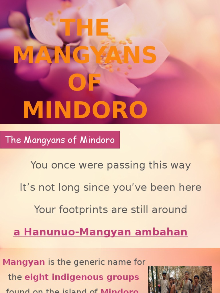 Mangyans of Mindoro | PDF | Ethnic Groups | Philippines