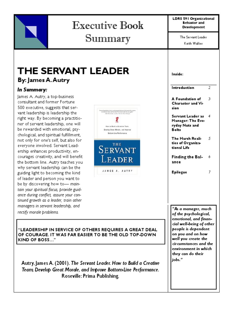 The Qualities and Tools of an Effective Servant Leader | PDF | Servant ...
