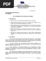 PNPMC 2014-046 PNP Standards For In-Service Training | PDF | Evaluation ...