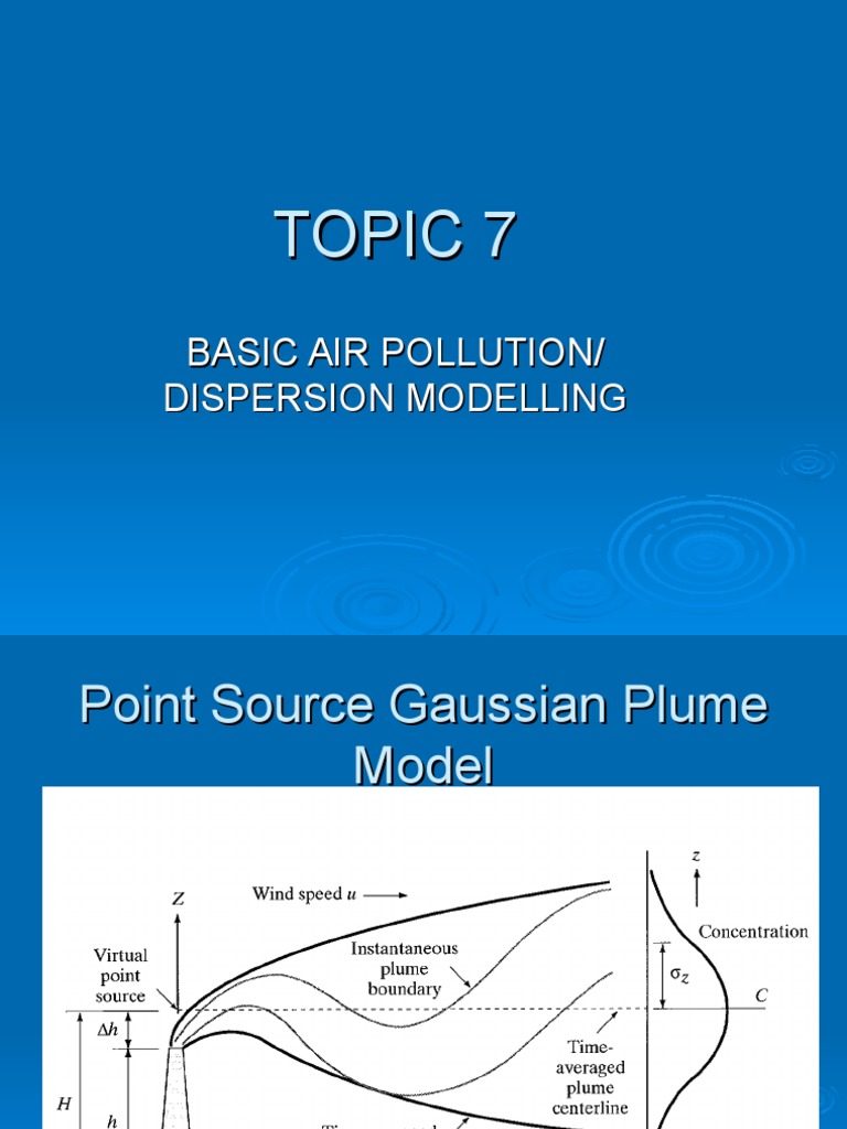 Point Source Gaussian Plume Model Overview | PDF | Applied And ...