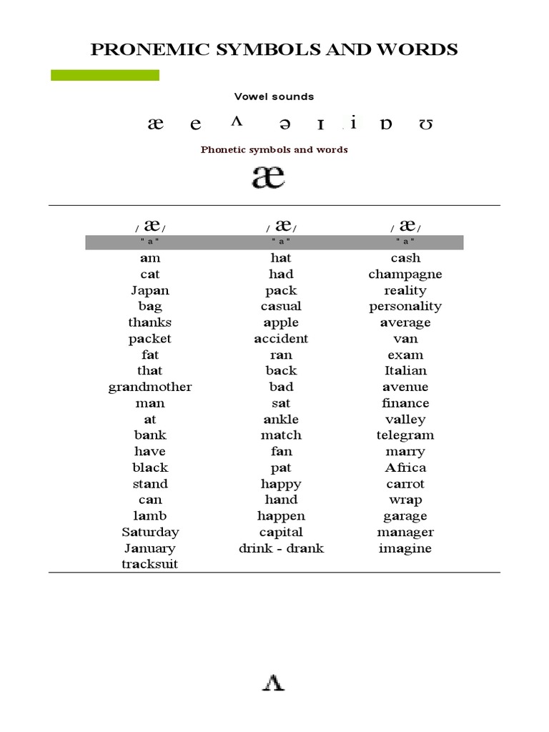 Pronemic Symbols and Words Word Bank | PDF