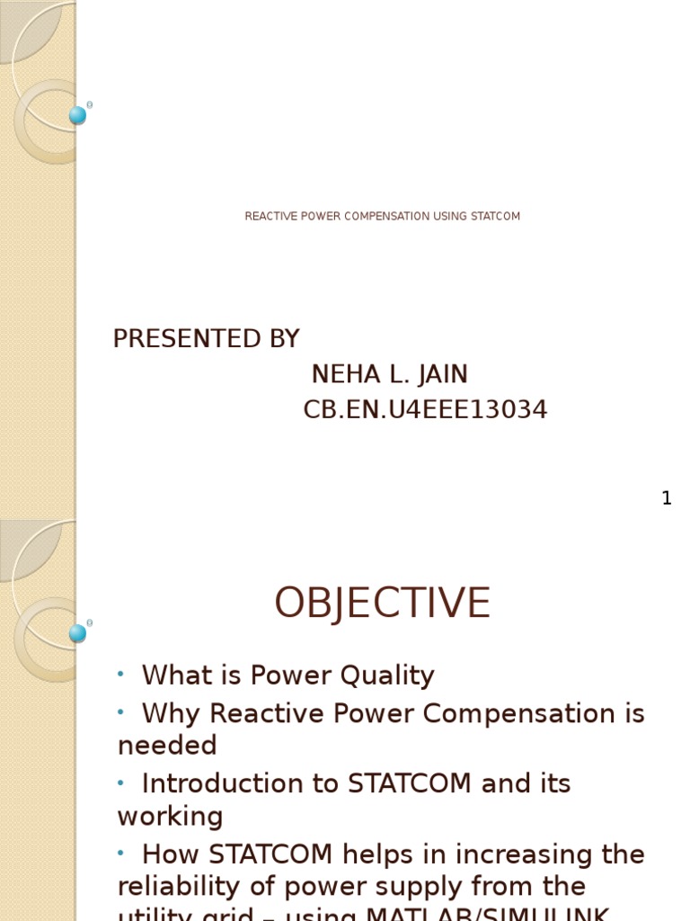 Reactive Power Compensation Using STATCOM | PDF | Ac Power | Manufactured Goods