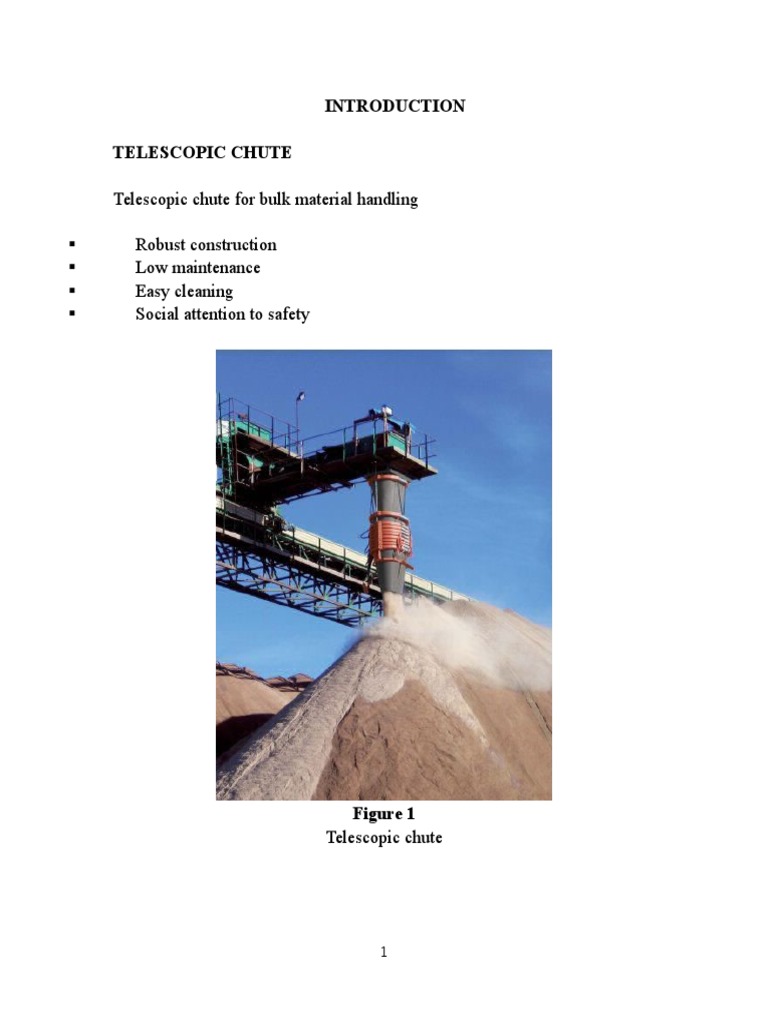 Telescopic Chute | PDF | Axle | Mechanical Engineering