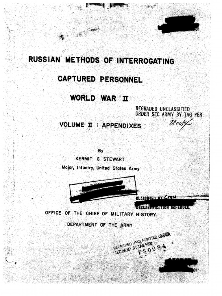 1st Part of Russian Interrogation Techniques | PDF