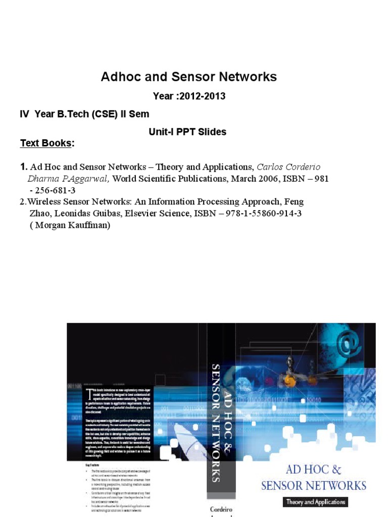 Unit 1 | PDF | Wireless Ad Hoc Network | Wireless Lan