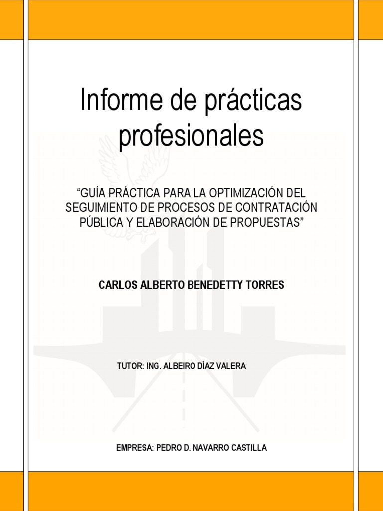 Informe Final de Prácticas Profesionales-1 | PDF | Calidad (comercial) | Información