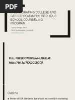 2016 CACREP Standards | PDF | School Counselor | Substance Use Disorder