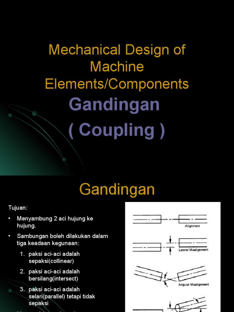 Mechanical Design of Machine Elements-Coupling | PDF | Screw ...