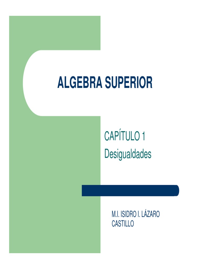 Algebra Superior | PDF | Conjunto (Matemáticas) | Ecuaciones
