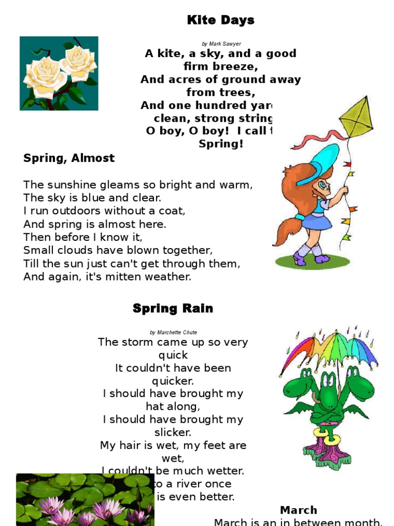 Poezii de Primavara in Engleza | Wound | Trees